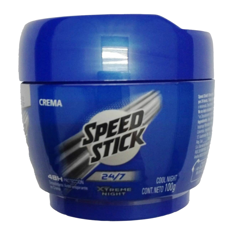 SPEED STICK 24/7 CREMA 100GR XTREME NIGHT | Farmacias Ruiz